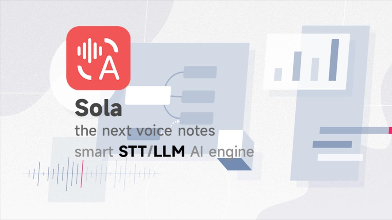 Sola - next ai voice notes application trailer - YouTube