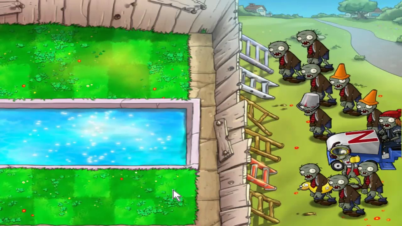 Plants Vs Zombies #6 Pool Party - YouTube