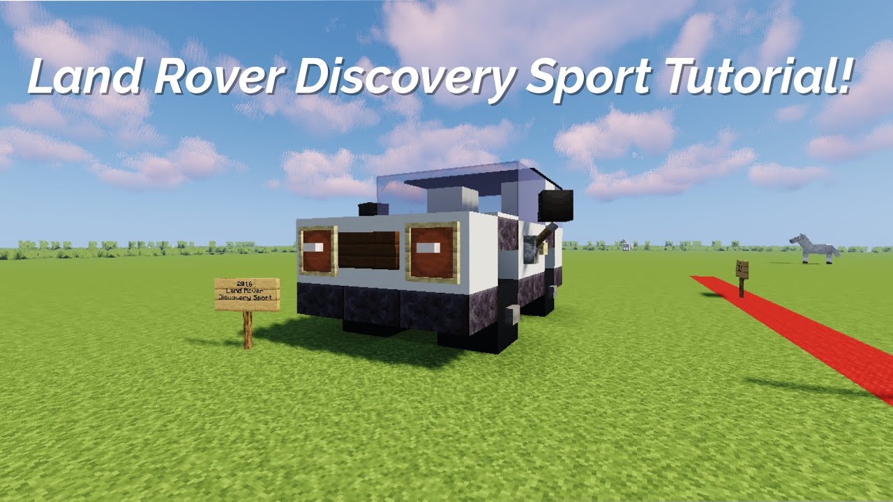 Minecraft 2016 Land Rover Discovery Sport Tutorial! - YouTube