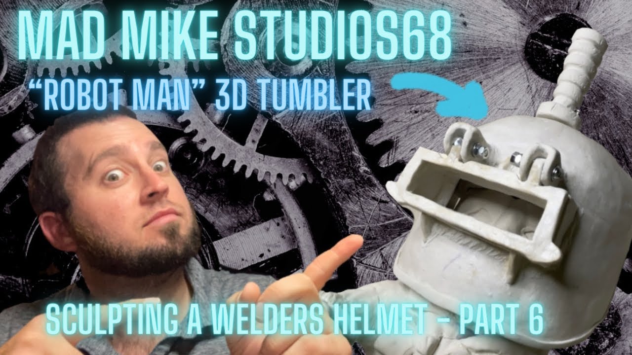 Welder Helmet From Clay!!! | Pt6 - 3D Tumbler Tutorial - YouTube
