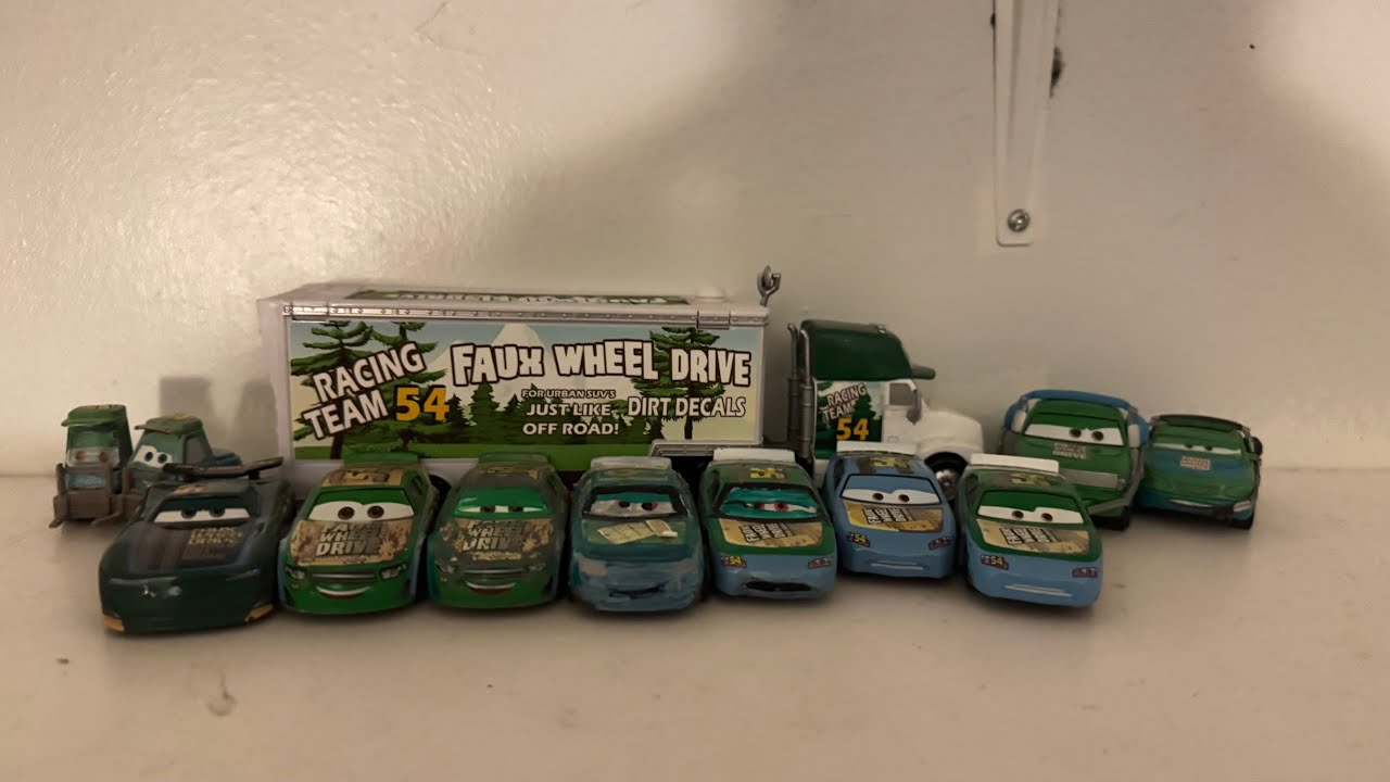 Mattel Disney Pixar Cars Team Faux Wheel Drive (Racers, Pitties, Crew ...