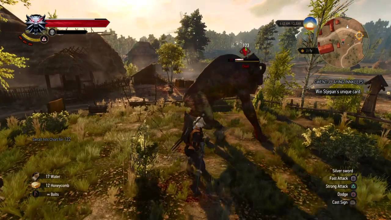 Witcher 3: Wild Hunt before unlimited cows now cow monsters - YouTube