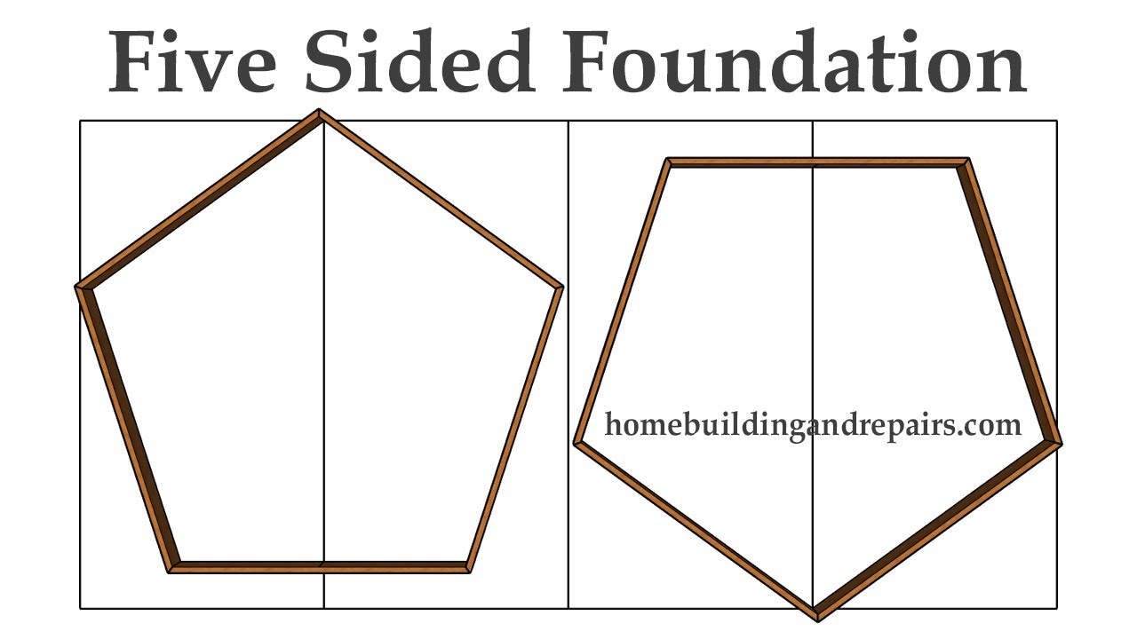 How To Calculate Sides And Layout Pentagon Shaped Building Foundation ...