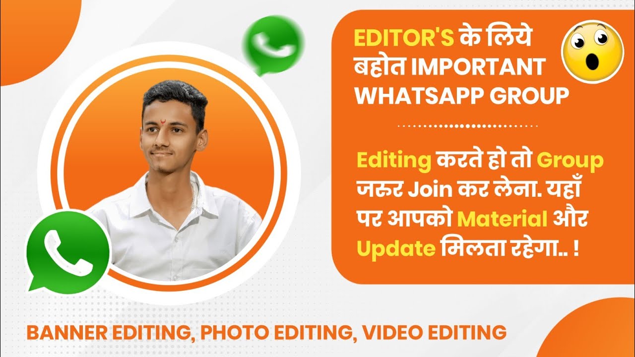 Important Video For Editors | banner editing | video editing | photo ...