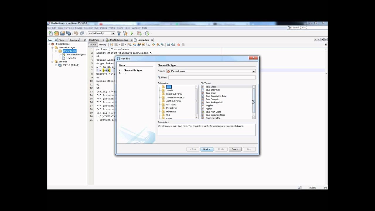 Ejemplo de Jflex en netbeans | Analizador léxico - YouTube