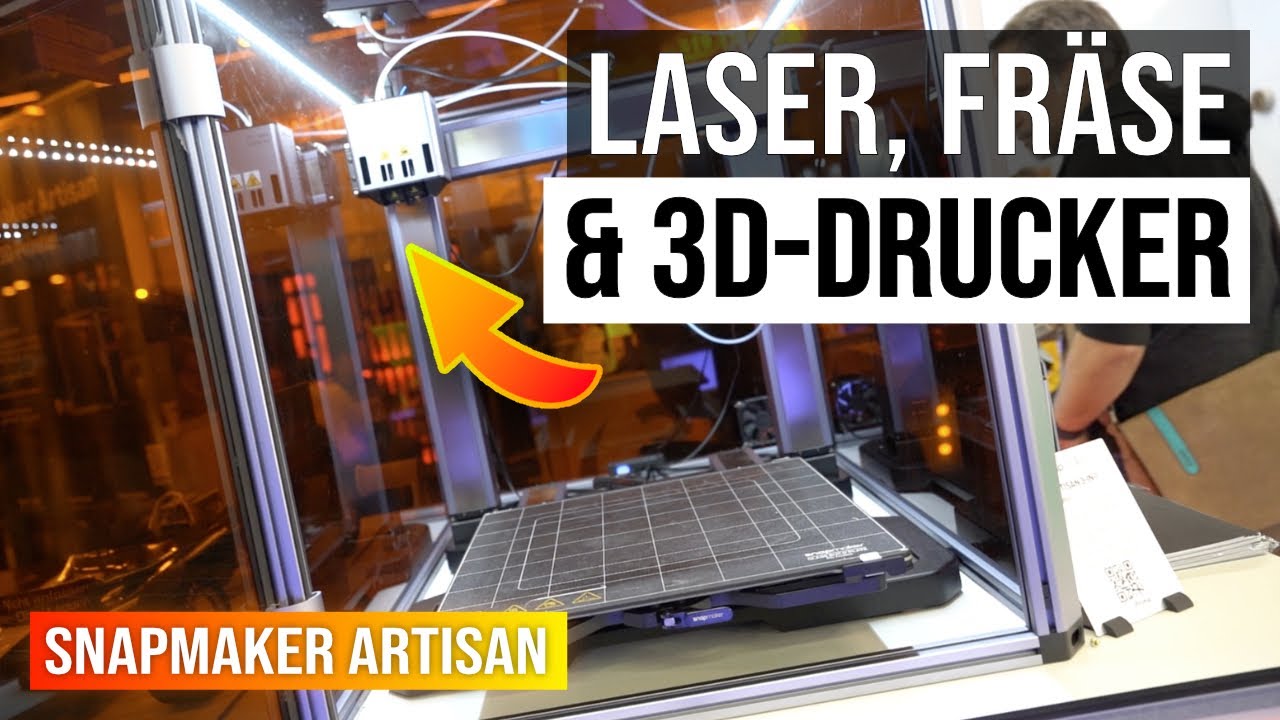 Snapmaker Artisan - 3D Drucker, CNC Fräse & Laser in einem Gerät Erster Einblick - FormNext 2024 ...