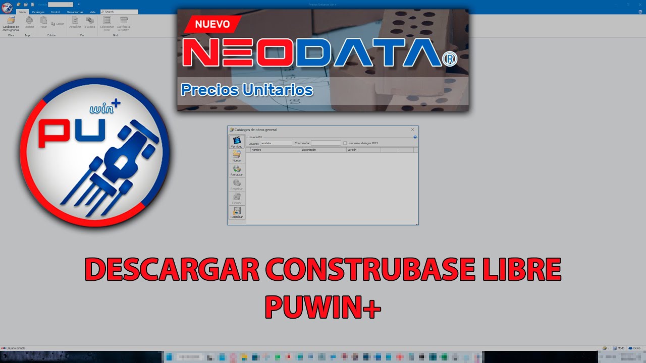 Neodata Win+ Descargar Construbase Libre - YouTube