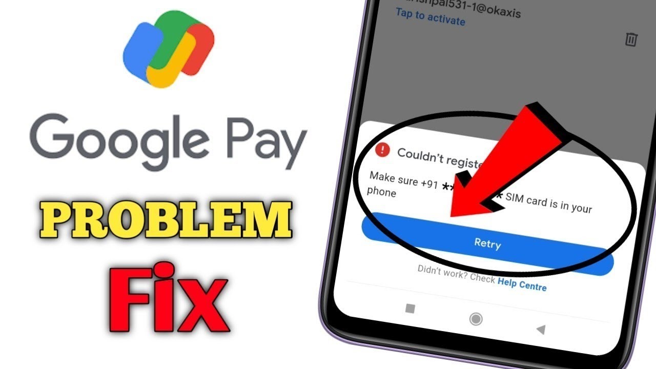 make sure sim card is in your phone problem Google pay | couldn't ...