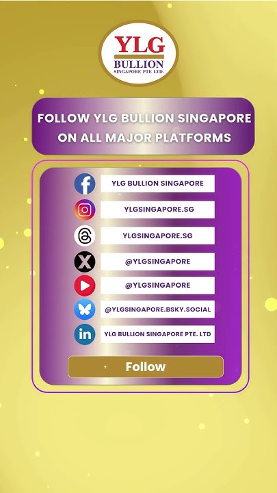Follow YLG Bullion Singapore on all major platforms.📲 - YouTube
