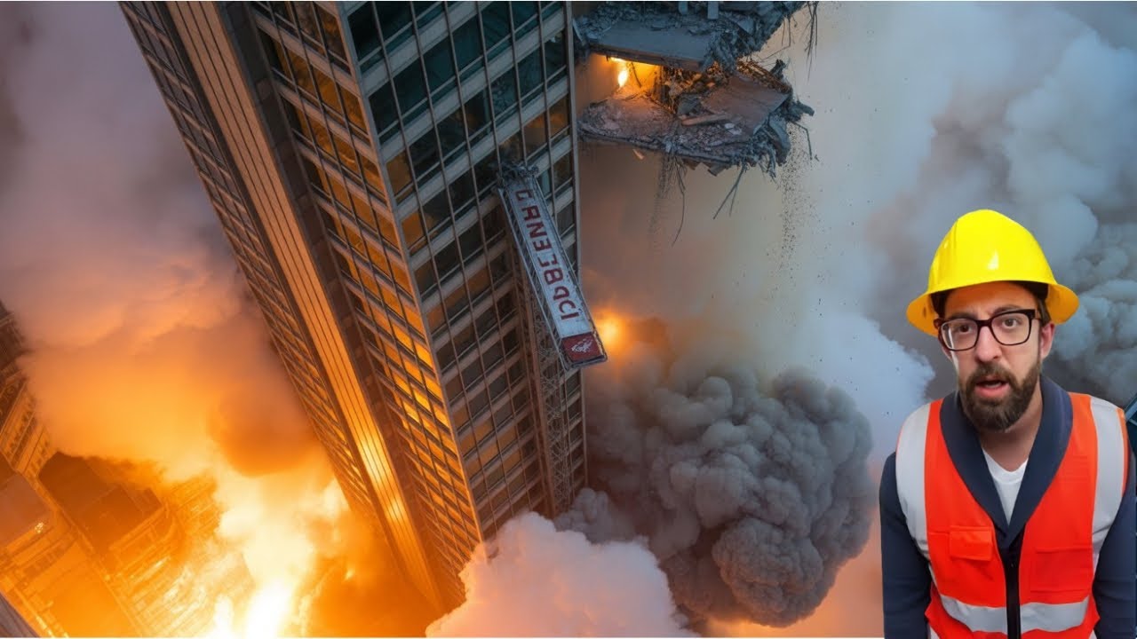 Skyscraper Collapse Caught on Camera! 😱 | Massive Construction Fail ...