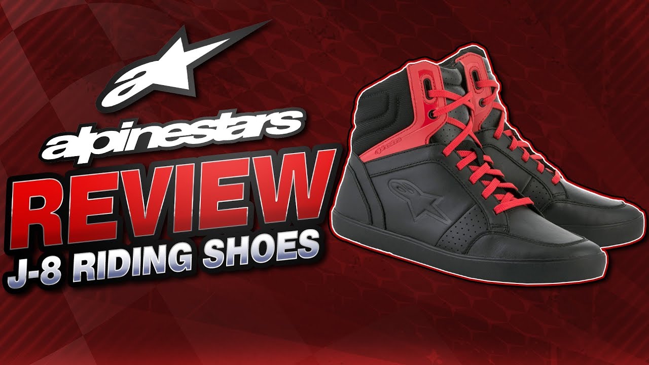 Alpinestars J-8 Riding Shoes Review from Sportbiketrackgear.com - YouTube