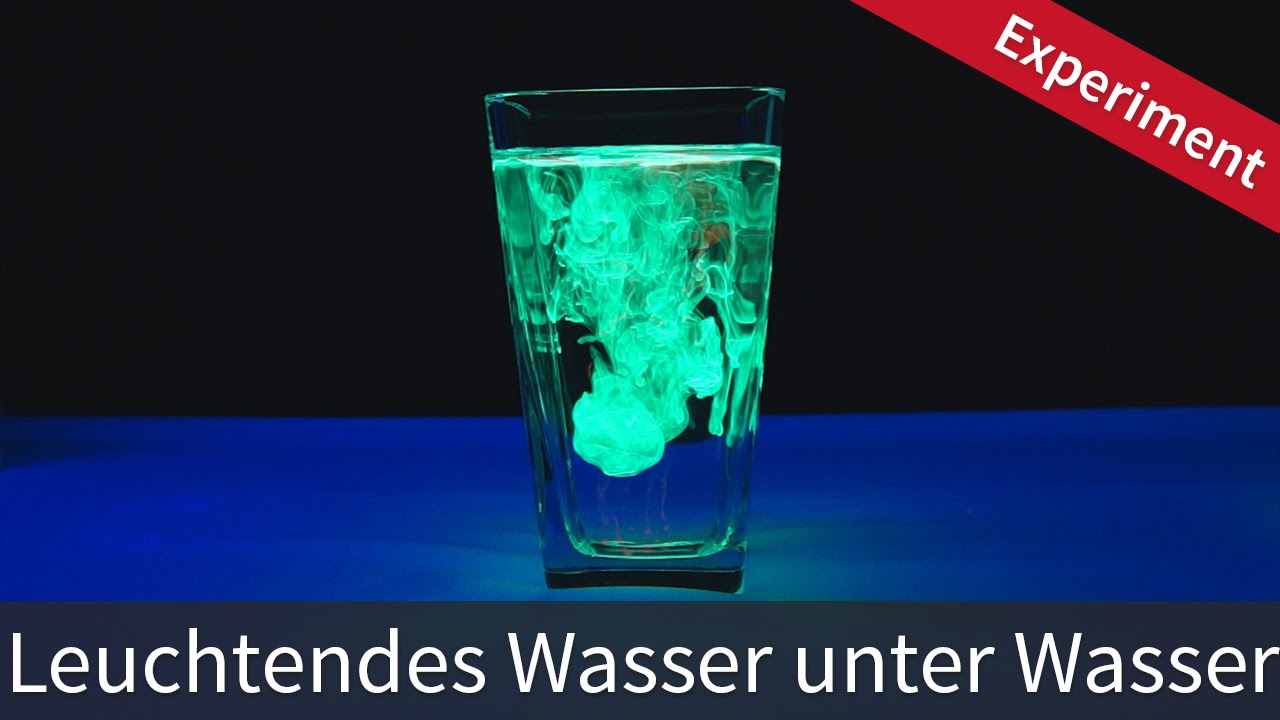 Leuchtendes Wasser unter Wasser - UV Licht Experiment by Incredible ...