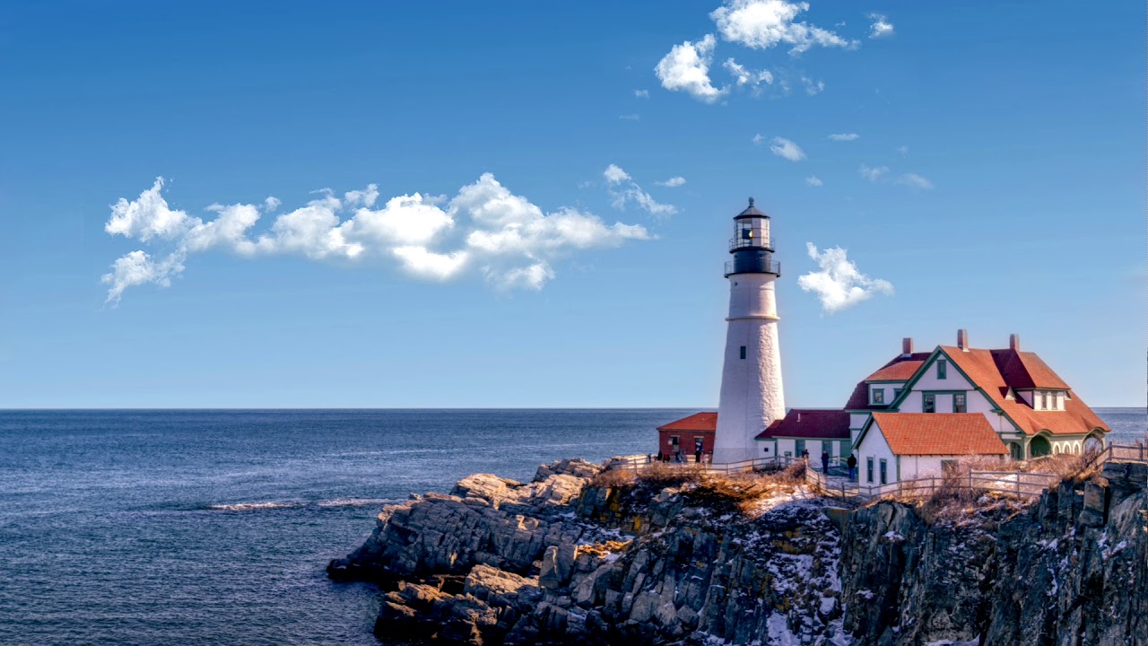 4K UHD NO COPYRIGHT FREE DOWNLOAD LIGHTHOUSE ON MOUNTAIN OCEANSIDE ...