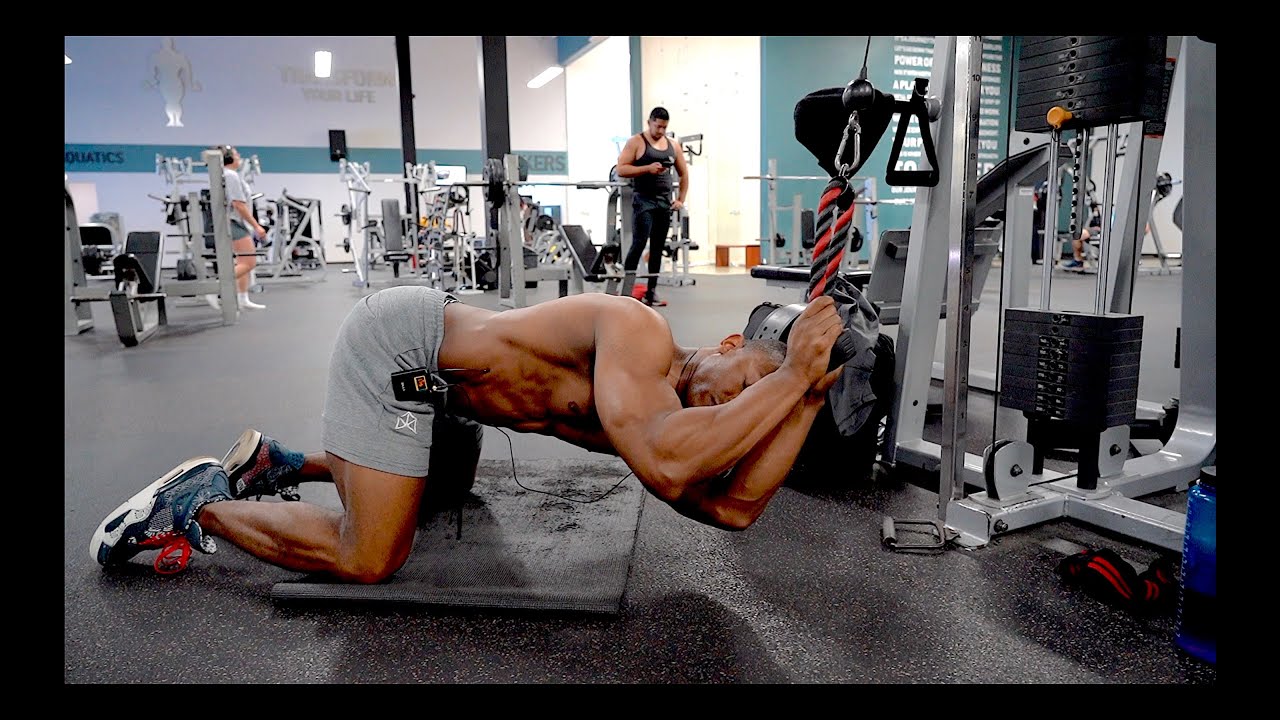 CABLE REVERSE CRUNCH - YouTube