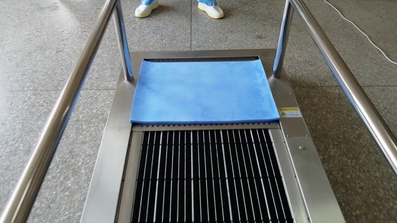 Installation of E-CLEAN sole cleaning machine/Sole disinfection machine ...
