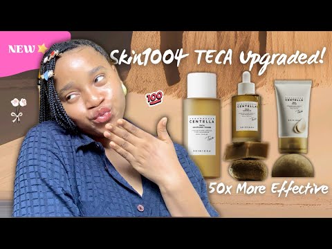 New Skin1004 TECA skincare routine😍🫧(for brighter glowy skin with 50x efficacy) & first impressions
