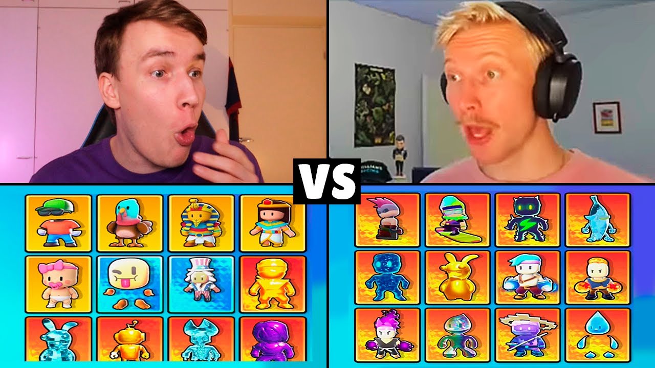 STUMBLE GUYS SKINIT HAASTE! | SNIPUX vs BRANU - YouTube