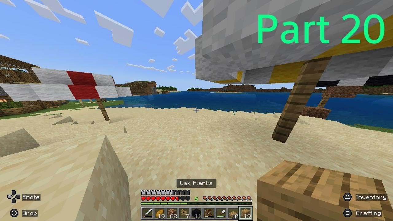 Minecraft Part 20: Building the Beach! - YouTube