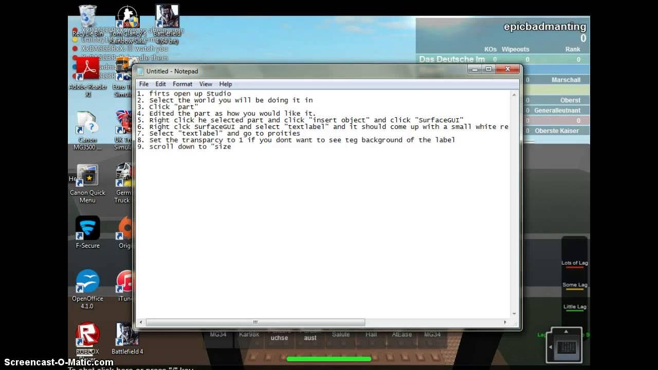 How to use a textlabel - YouTube