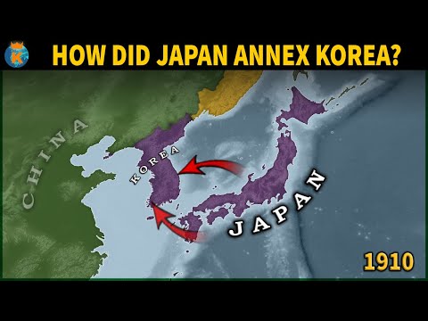 How did The Empire of Japan annex Korea?