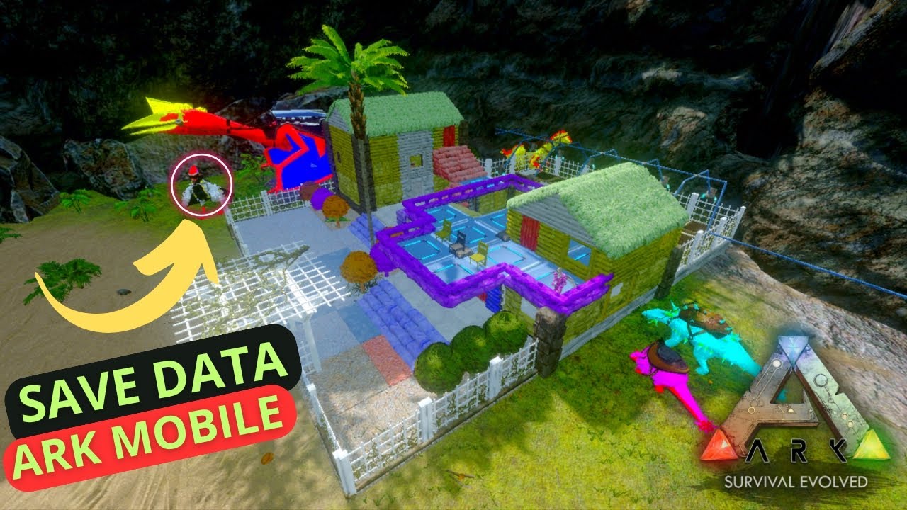 ARK MOBILE SAVE DATA MOD UNLIMITED AMBER || BP TEK || ARKTIPE || SKIN ...