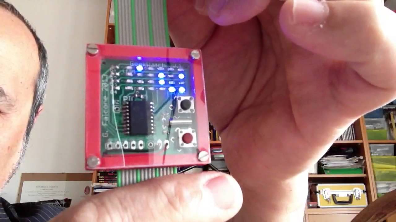 Geekwatch, a unique binary DIY led watch using POV - YouTube