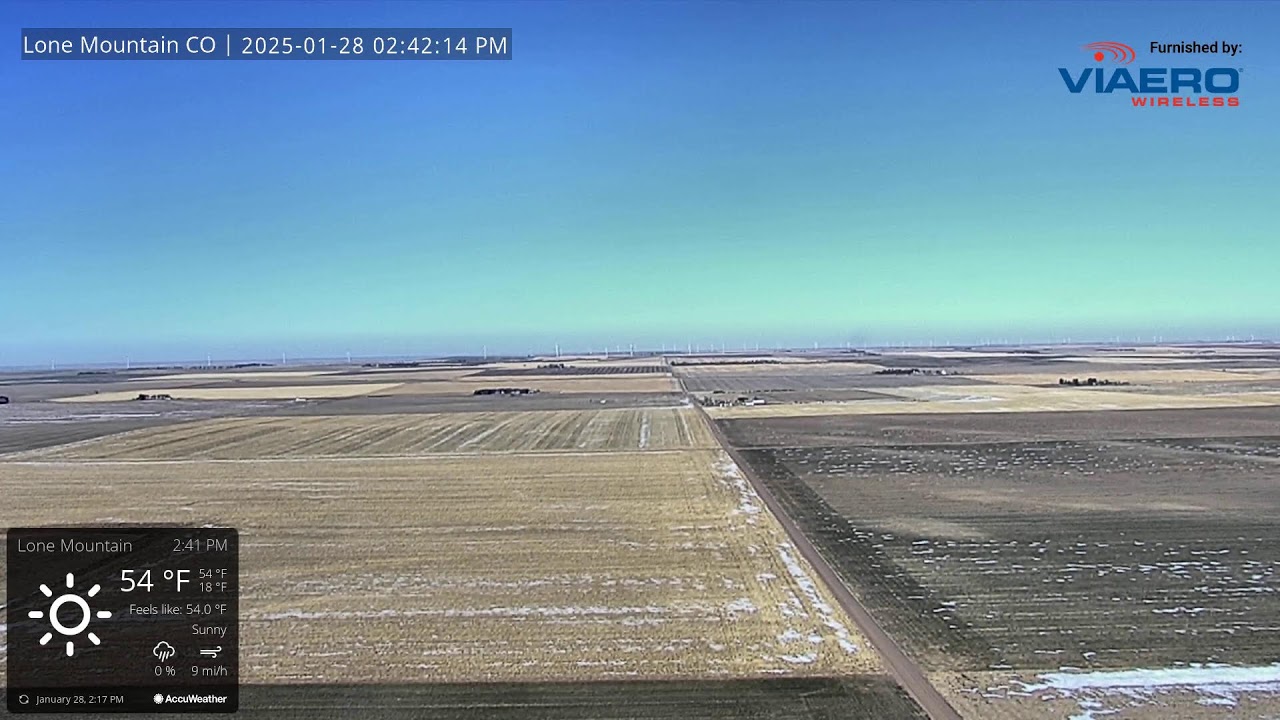 Lone Mountain CO Live Weather Camera 01/22/2025 - YouTube