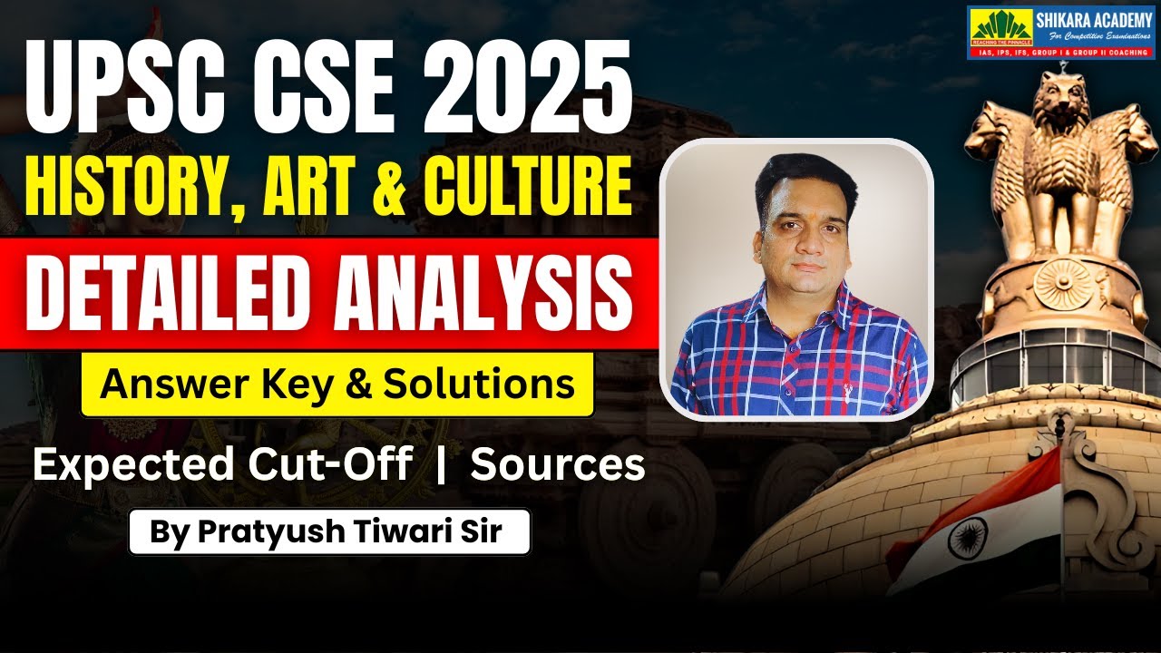 UPSC Prelims Paper 2025 HISTORY Analysis 🔴 UPSC Prelims 2025 Analysis ...