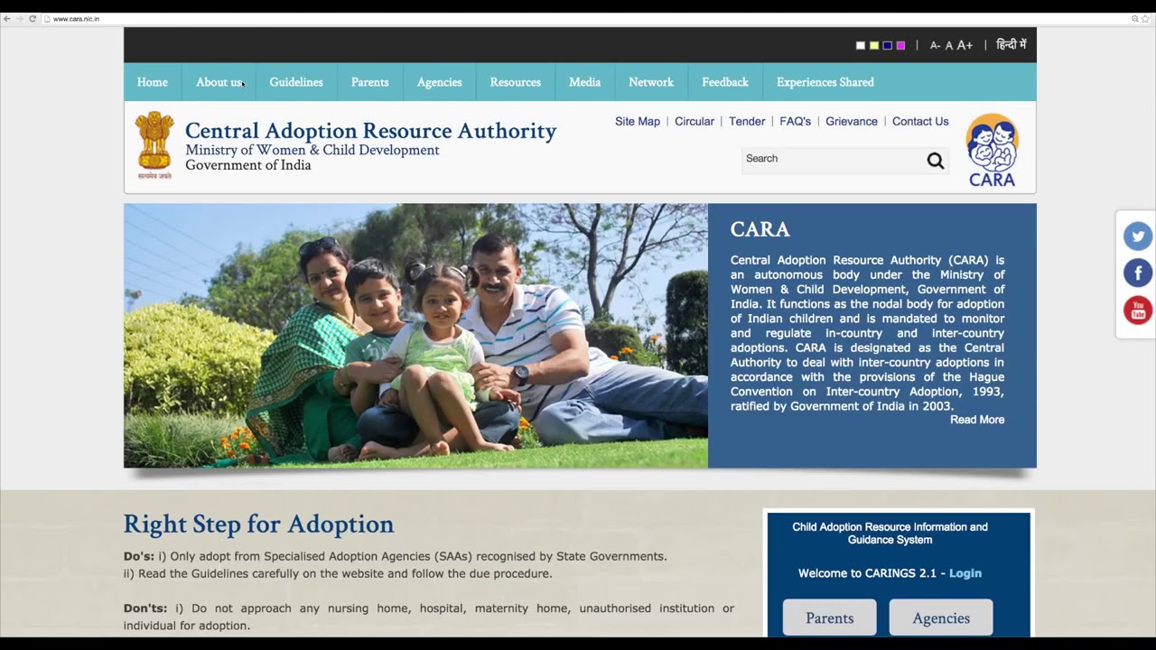 Registration Process for Prospective Adoptive Parents (PAPs). - YouTube