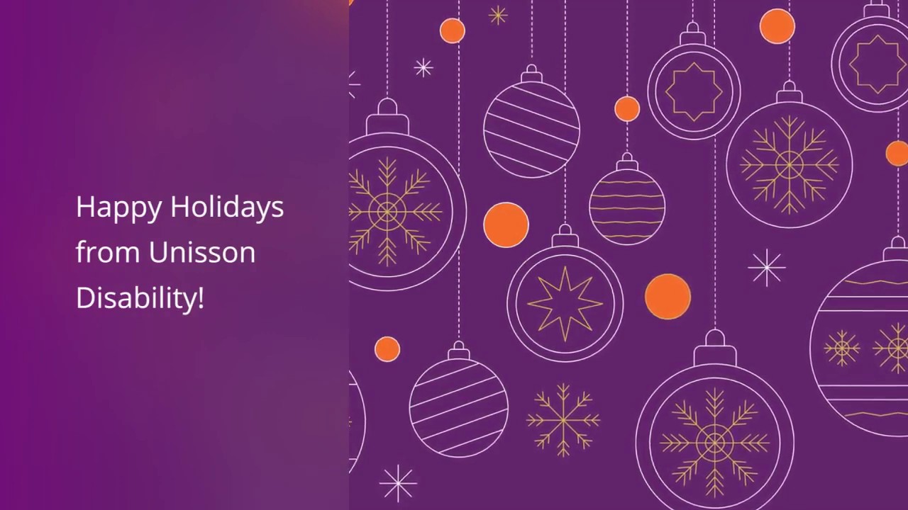 Unisson Disability Christmas Card - YouTube