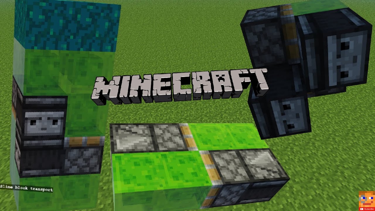 Slime Block FLYING MACHINES and ELEVATORS Tutorial/ Explanation - YouTube