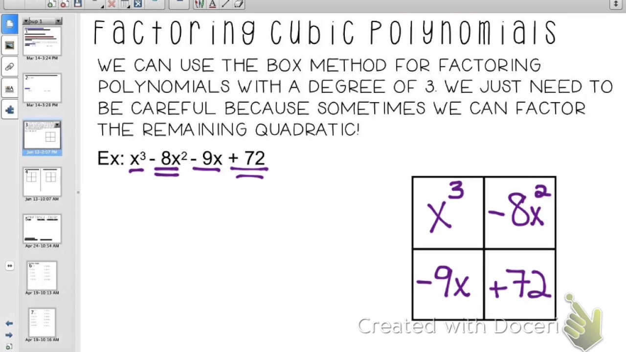 Topic 4: Factoring Difference of Squares + Cubic Polynomials - YouTube