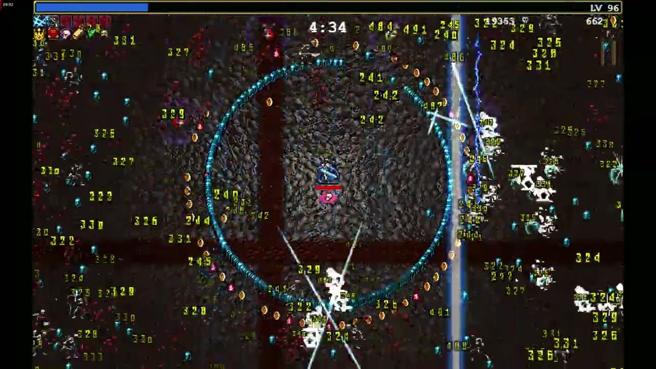 Vampire Survivors 뱀파이어 서바이버 QUEEN SIGMA 뼈의 대지 하이퍼 2795레벨 322만골드 - YouTube