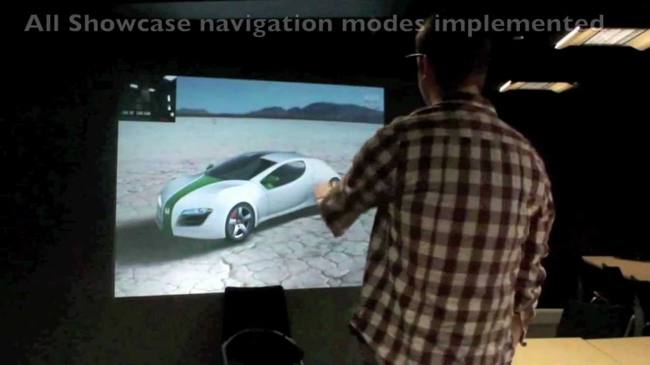 Microsoft Kinect working with Autodesk Showcase and viewed in 3D stereo ...