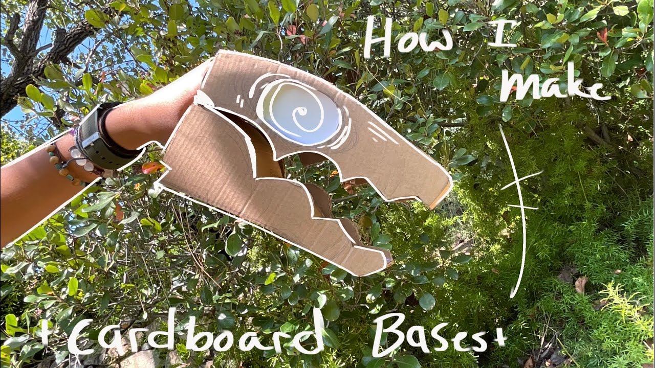 How I make cardboard bases^^//UPDATED TUTORIAL - YouTube