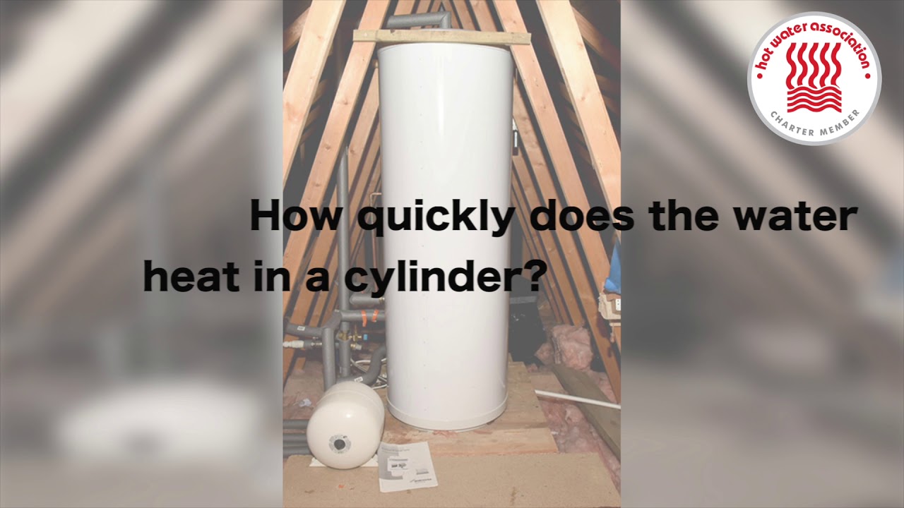 How quickly does the water heat up in a cylinder - YouTube