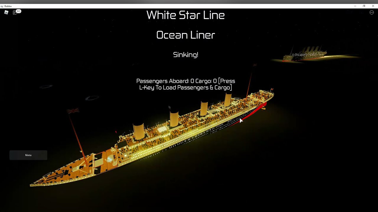 RMS Titanic Sinking || Roblox - YouTube