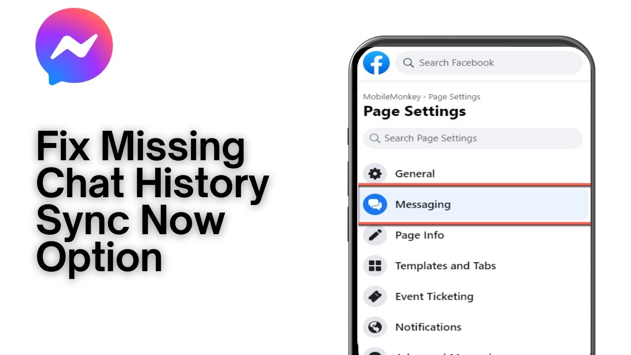 How to Fix Messenger Missing Chat History Sync Now Option Not Showing ...