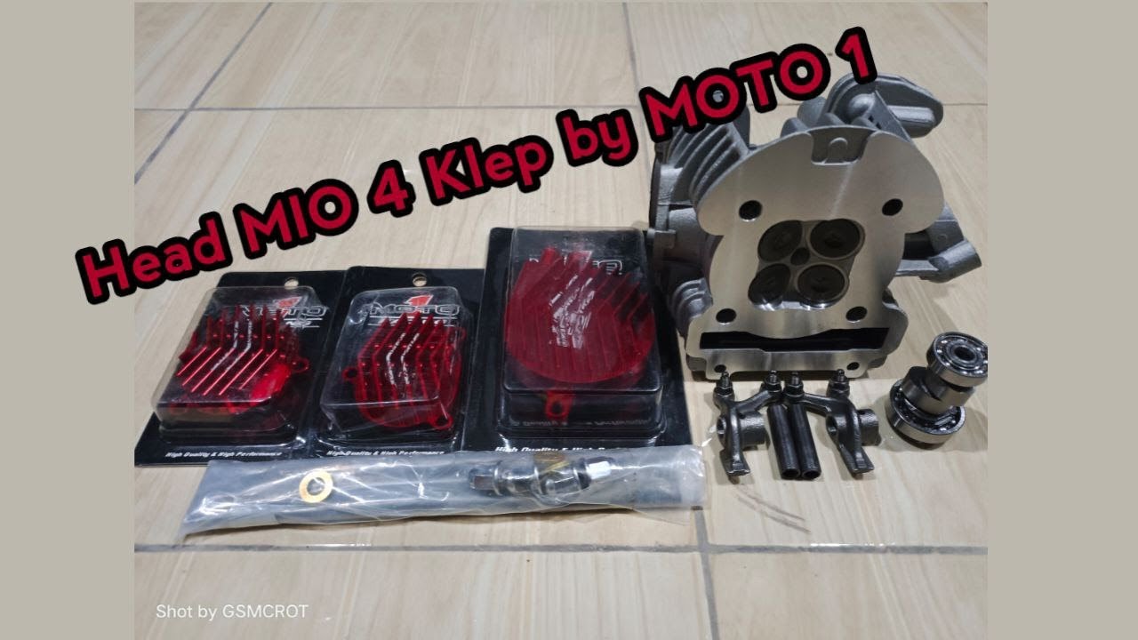 Head Mio 4 Klep SOHC dari MOTO1 | Mio 4 Valve | Part Mio Gaje 225cc ...