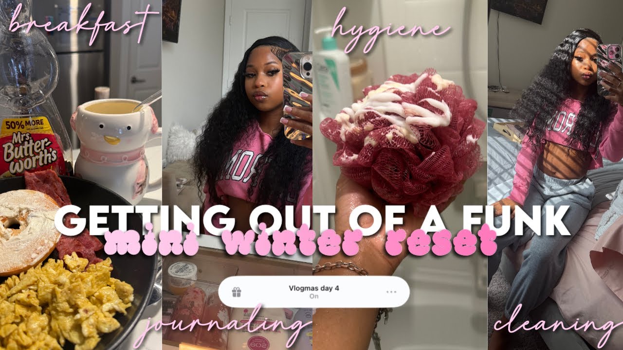 MINI WINTER RESET🎀| getting out of a funk! journaling, hygiene ...