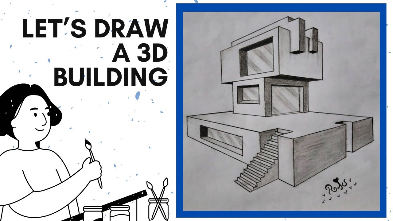 How To Draw 3d Buildings On Paper
