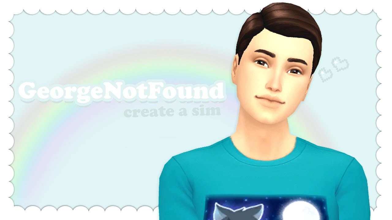 ⛏ THE SIMS 4 | Create A Sim - "GeorgeNotFound" ⛏ - YouTube