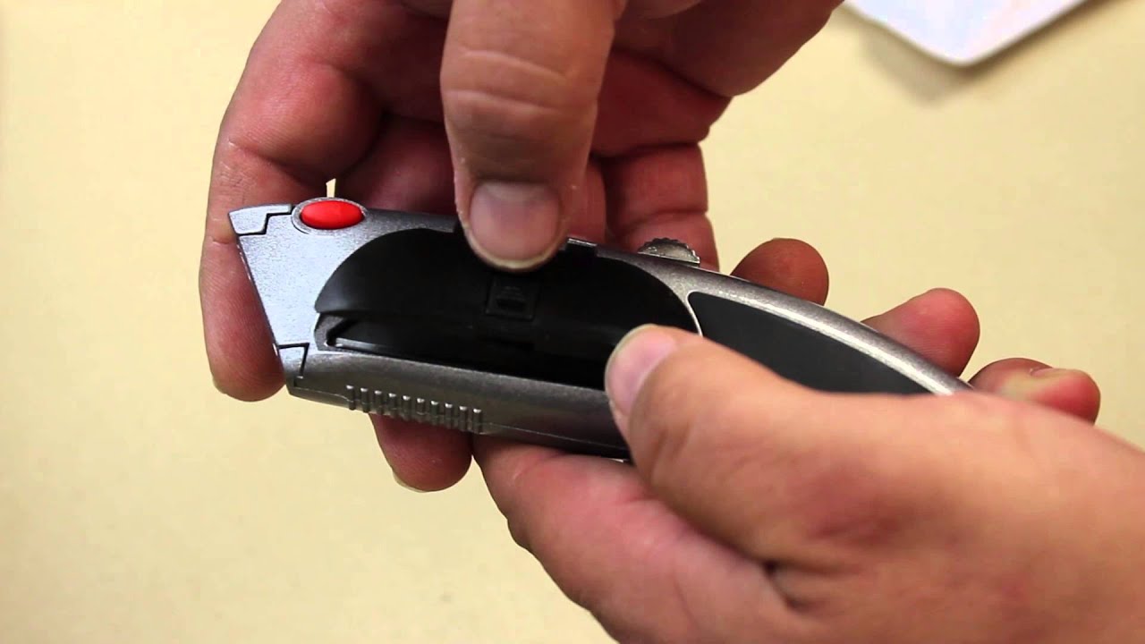 Universal Utility Knife with Auto-Load Changing System - YouTube