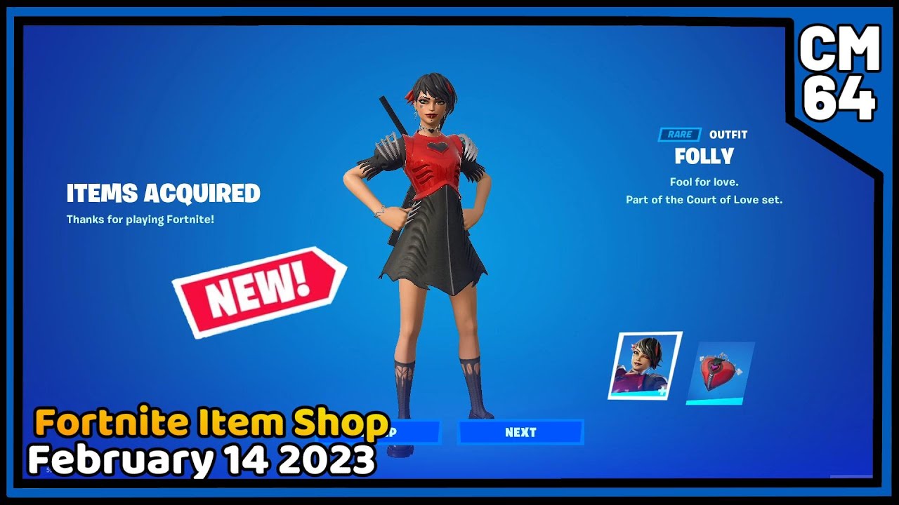 *NEW* FOLLY OUTFIT & MOST WANTED OUTFITS [] Fortnite Item Shop February ...