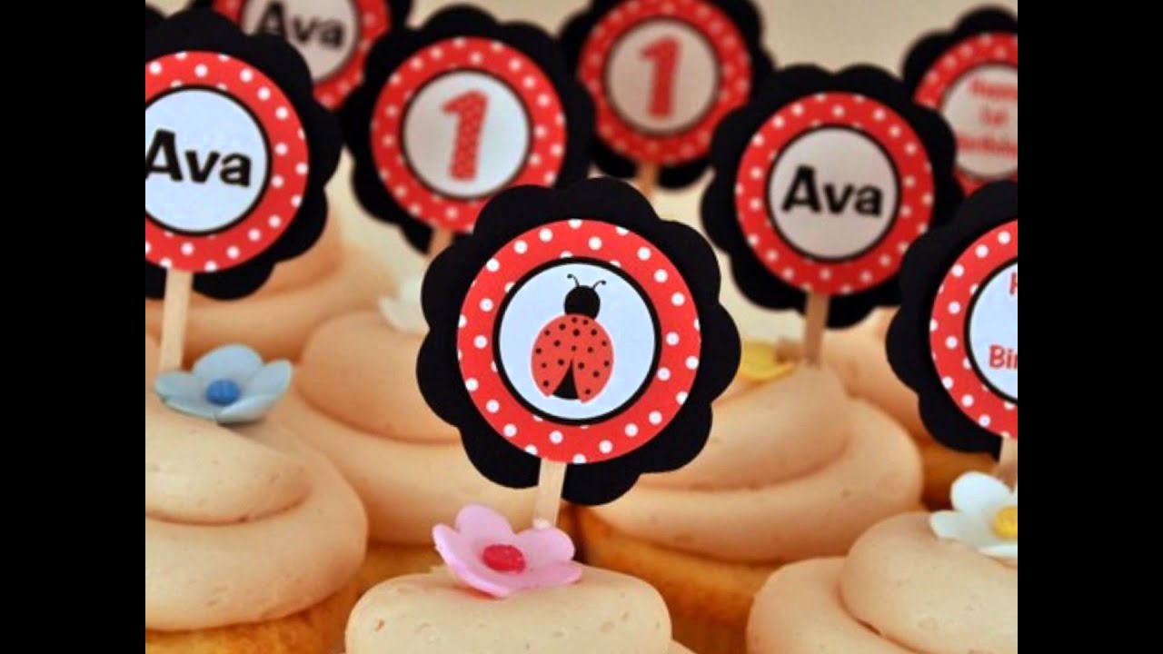Cupcake Ideas: Custom Cupcake Toppers - YouTube