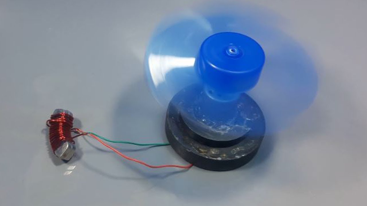 Free energy generator self running fan device with copper wire and ...
