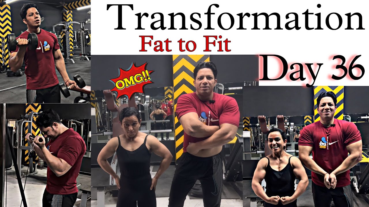 Day 36 / 90 day steroids transformation | fat to fit journey | biceps ...