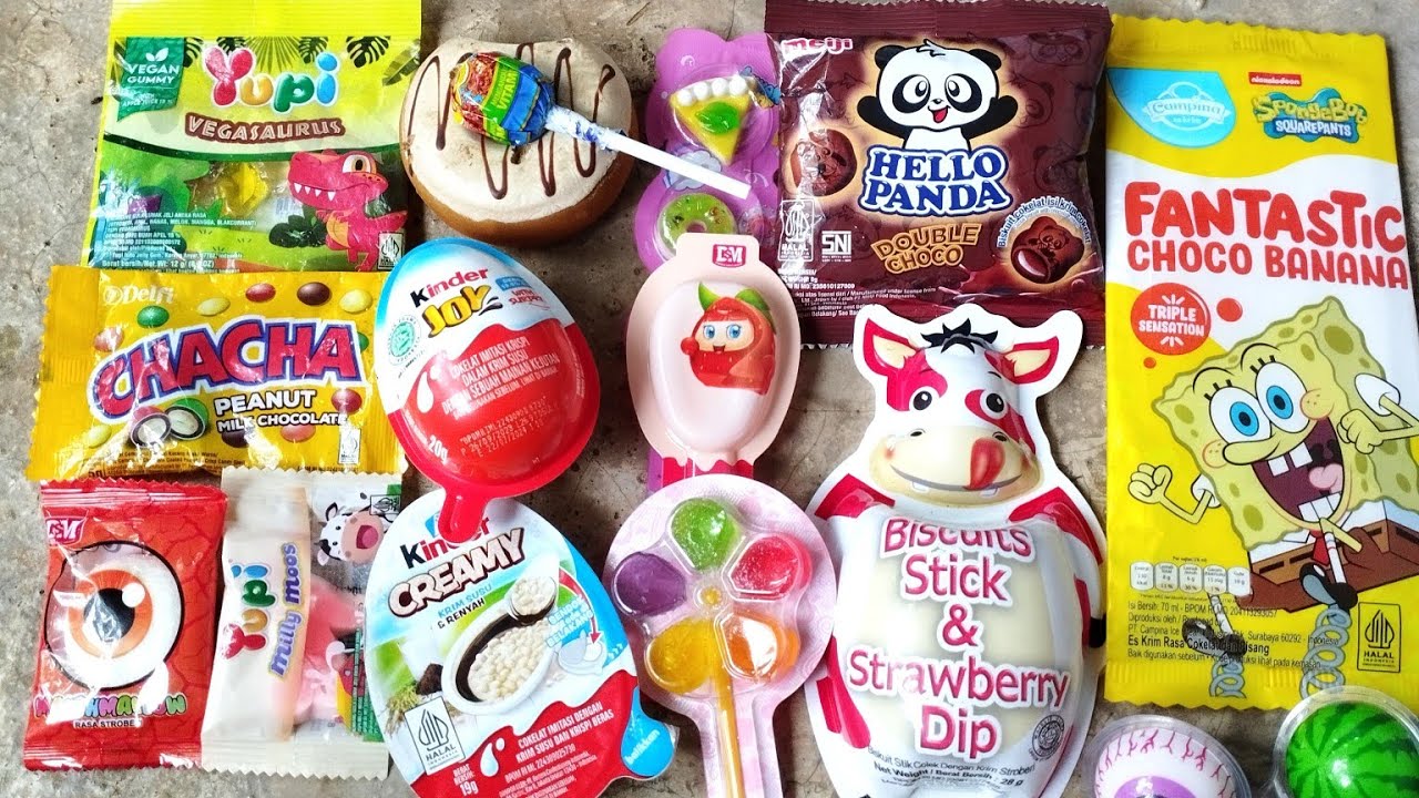 Eskrim Hello Panda Biskuit Sapi Kinder Joy Chacha 14.12 - YouTube
