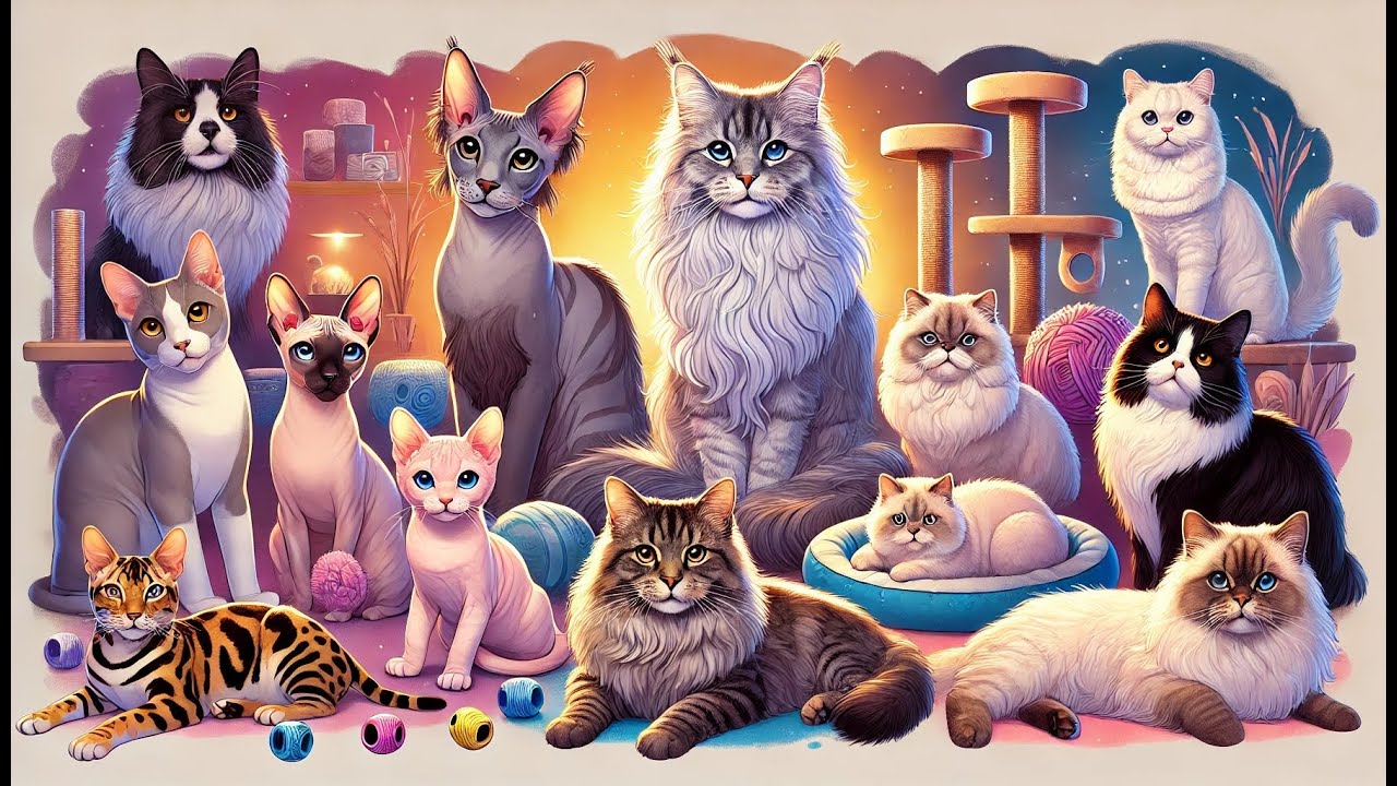 Top 10 Greatest Cat Breeds | Dola's Adorable Pets - YouTube