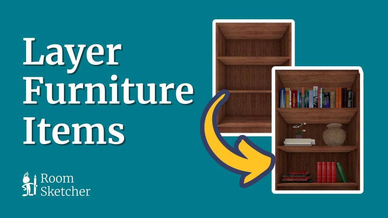 Layer Furniture Items - Style BookShelves - YouTube